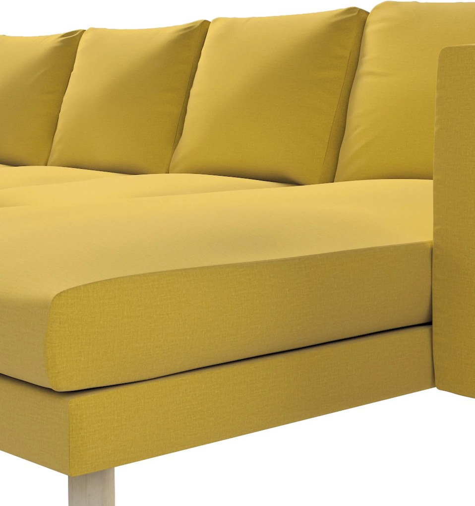 Potah na pohovku IKEA Norsborg 4-místná se šezlongem barva žlutá látka sametová