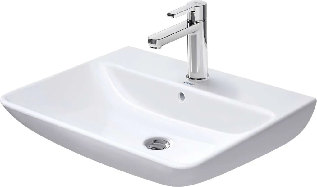 Duravit ME by Starck - Umyvadlo 65x49 cm, s přepadem, otvor pro baterii, DuraShield, bílá 233565AA00