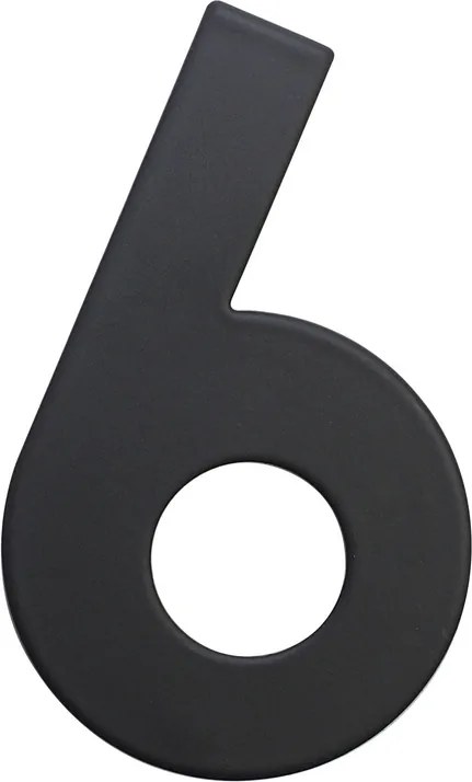 Domovní číslo "6", RN.75L, černá