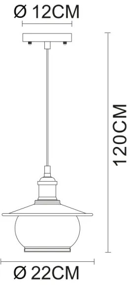 Globo 69030 - Závěsné svítidlo 1xE27/60W