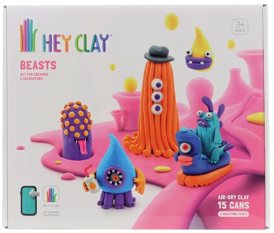 HEY CLAY kreativní sada - Příšery