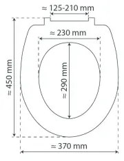 Schütte 82100-A - Záchodové prkénko WHITE SoftClose duroplast