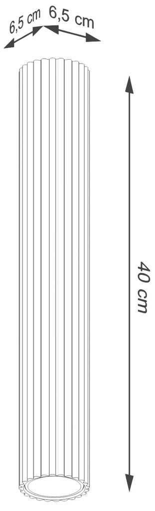 Stropní svítidlo Karbon, 1x okrově červené kovové stínítko, (40 cm)