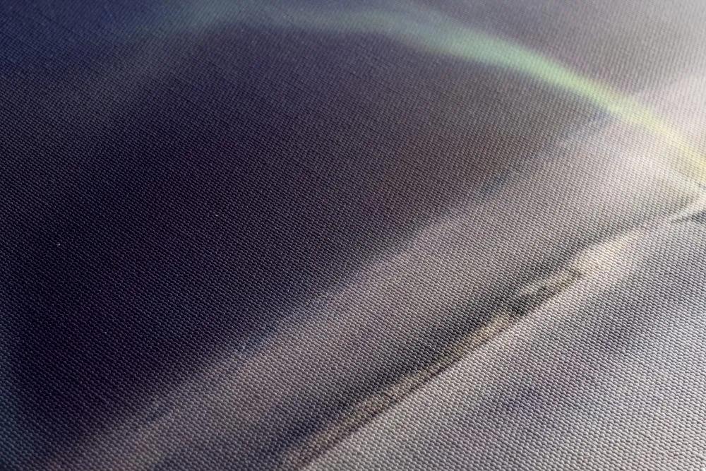 Obraz polární záře nad jezerem