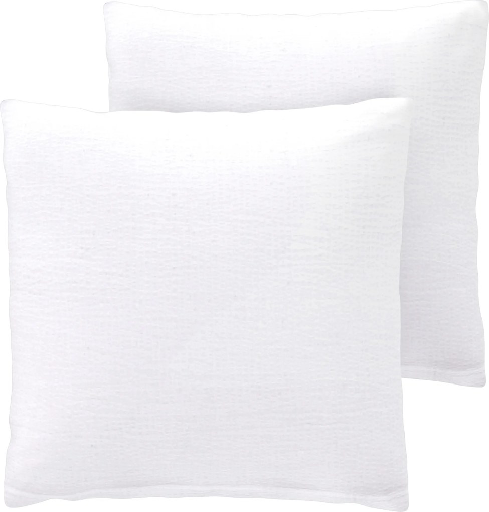 Livarno® Potah na polštář, 50 x 60 cm, 2 kusy (bílá)