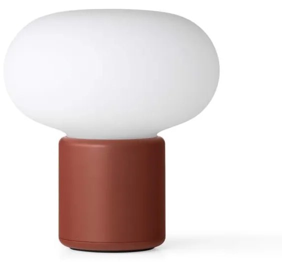 New Works Přenosná stolní lampa Karl-Johan, earth red 22014
