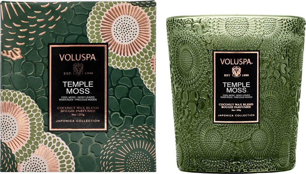 Voluspa svíčka Temple Moss, 255 g