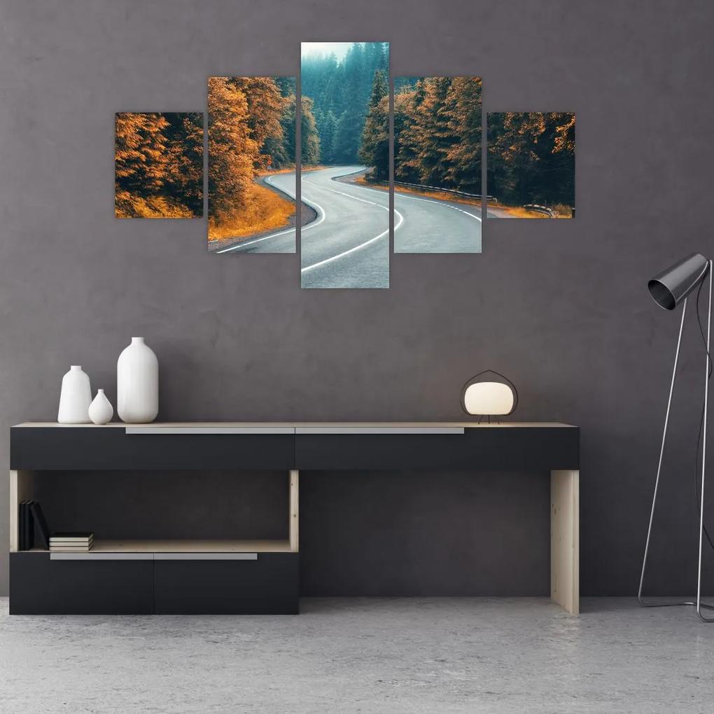 Obraz - Klikatící se silnice (125x70 cm)