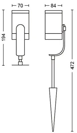 Philips 17414/30/P7 - SADA 3x LED Bodové svítidlo Hue LILY 3xLED/8W/230V IP65