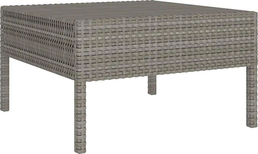 5dílná zahradní sedací souprava s poduškami polyratan šedá 3094366