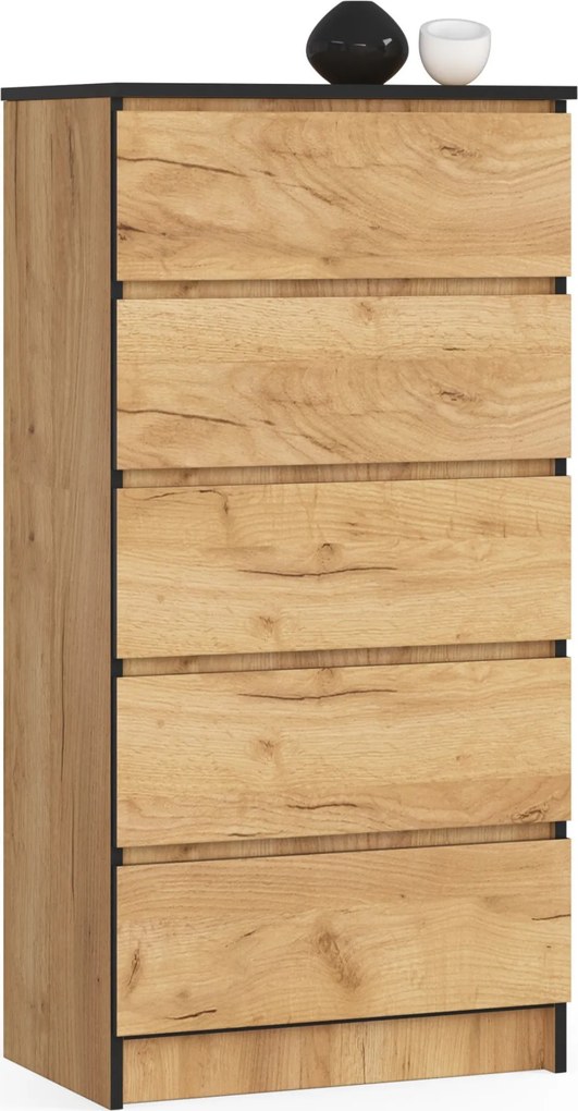 Komoda K60 5SZ dub craft