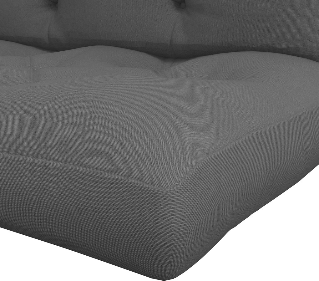 Outsunny 2místný Paletový Polštář 120cm x 80cm x 12cm s UV Ochrannou pro Zahradní Lavici, Tmavě Šedý