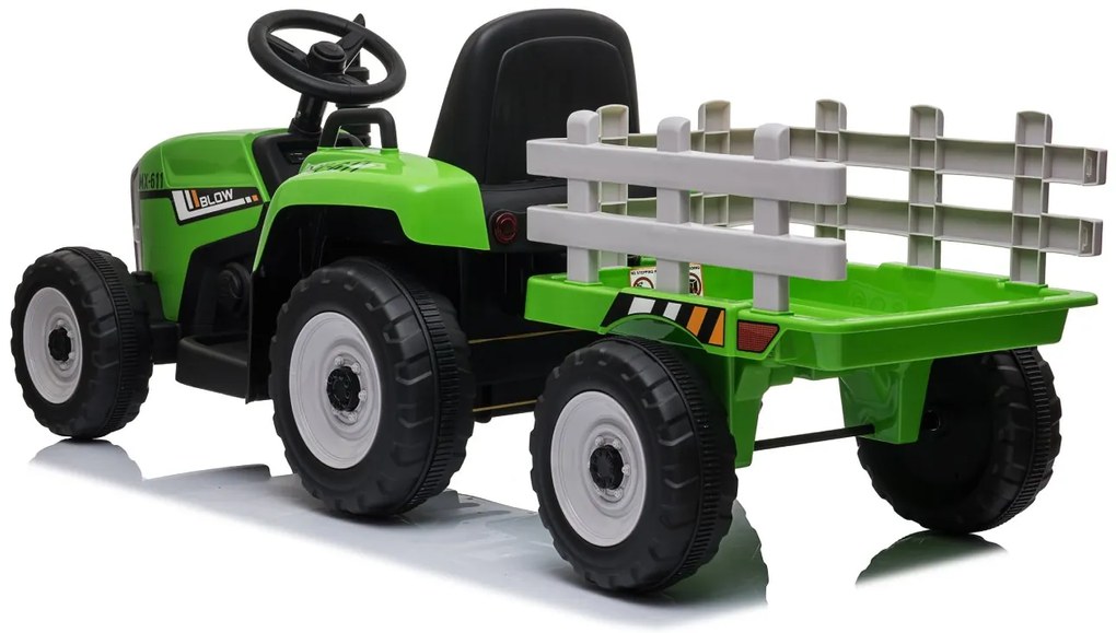 Dětské elektrické autíčko BestBerg BBCC-30G – traktor / nosnost 30 kg / zelená