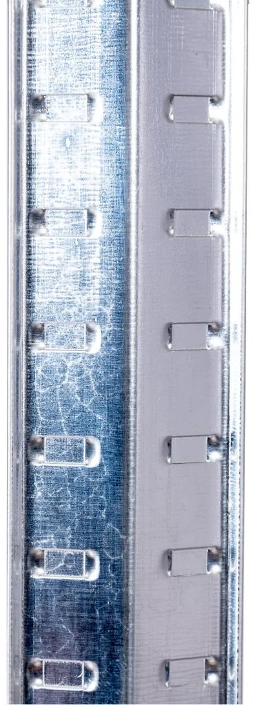 Kovový regál BestBerg BBMS-20 / 70 x 150 x 30 cm / 5 polic / stříbrná/hnědá