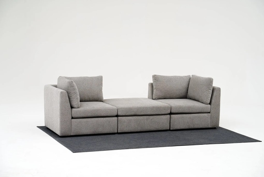 Hanah Home Rohová pohovka MOTTONA MINI světle šedá