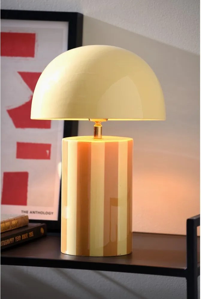 Žlutá kovová stolní lampa (výška 34 cm) Rayado – Leitmotiv