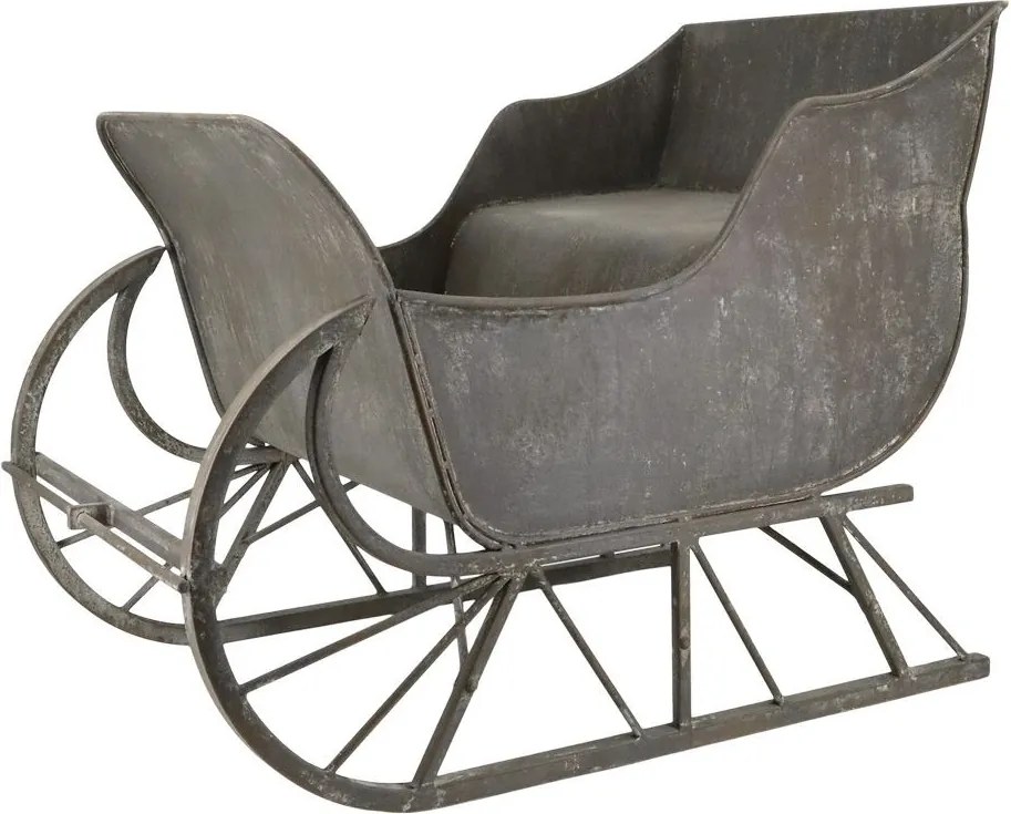 Zinkové antik kovové sáně Dreaming Christmas - 48*50*63 cm