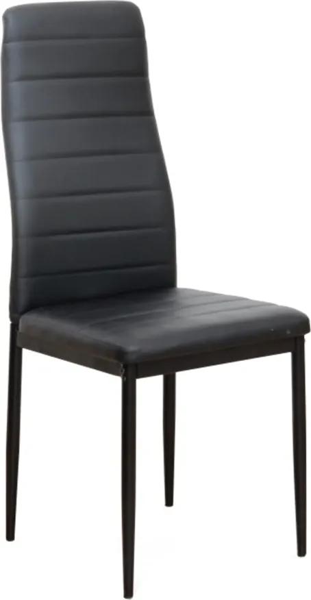 Tempo Kondela Židle, ekokůže černá / kov černá, COLETA NOVA