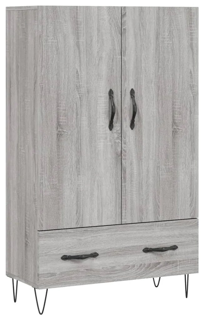 vidaXL Skříň highboard šedá sonoma 69,5 x 31 x 115 cm kompozitní dřevo