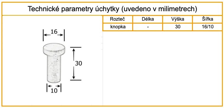 In-Design Nábytkový věšák/knopka DIDI imitace nerezi VPP