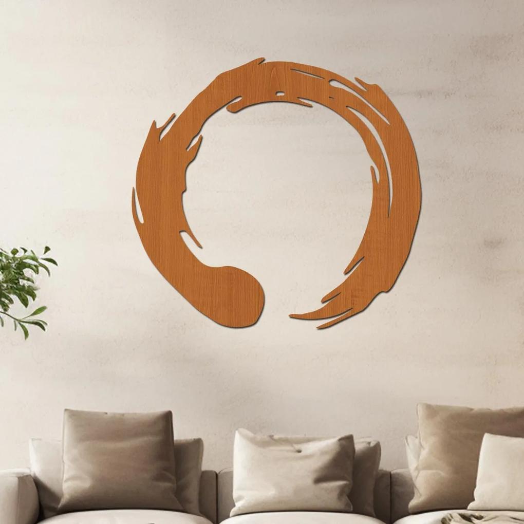 dřevo života Dřevěný obraz ENSO zenový kruh Barevný vzor: Ořech, Rozměry Ø: 60