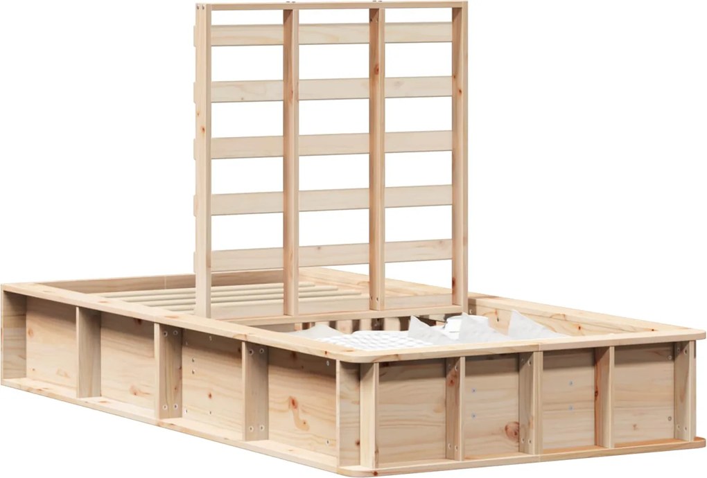Rám postele Hnědá 80 x 200 cm Masivní borové dřevo 3385736