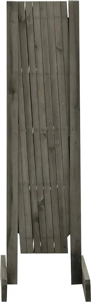 Zahradní trelážový plot šedý 150 x 80 cm masivní jedle 314827