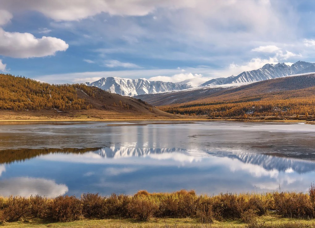 Malvis Tapeta jezero a hory Vel. (šířka x výška): 288 x 200 cm