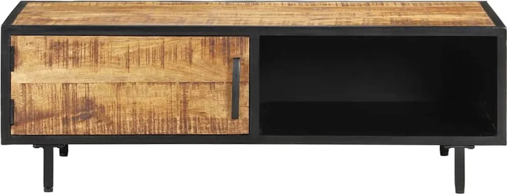 Konferenční stolek 105 x 50 x 35 cm hrubé mangovníkové dřevo 288471