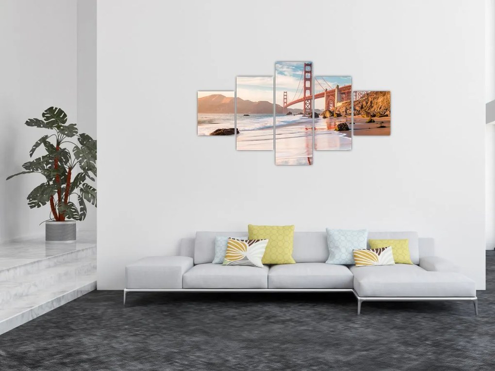 Obraz - Golden Gate Bridge (125x70 cm)