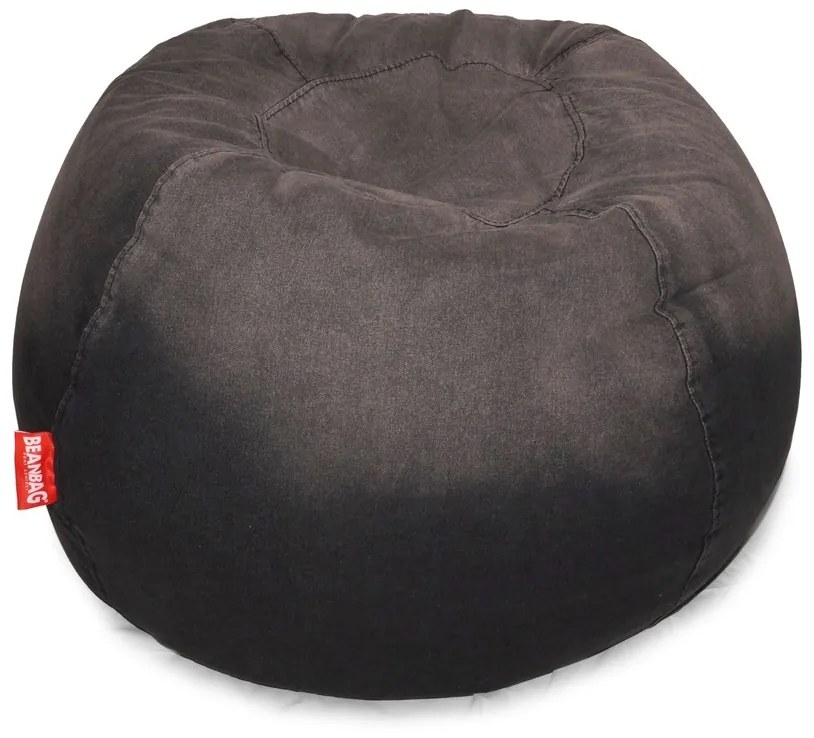 BeanBag Sedací vak Jeans Round black