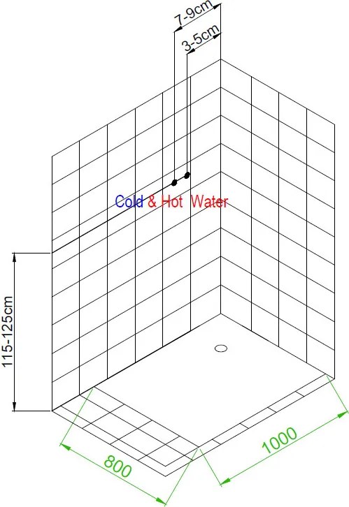 BPS-koupelny Hydromasážní box ALMA-L 100x80 levý