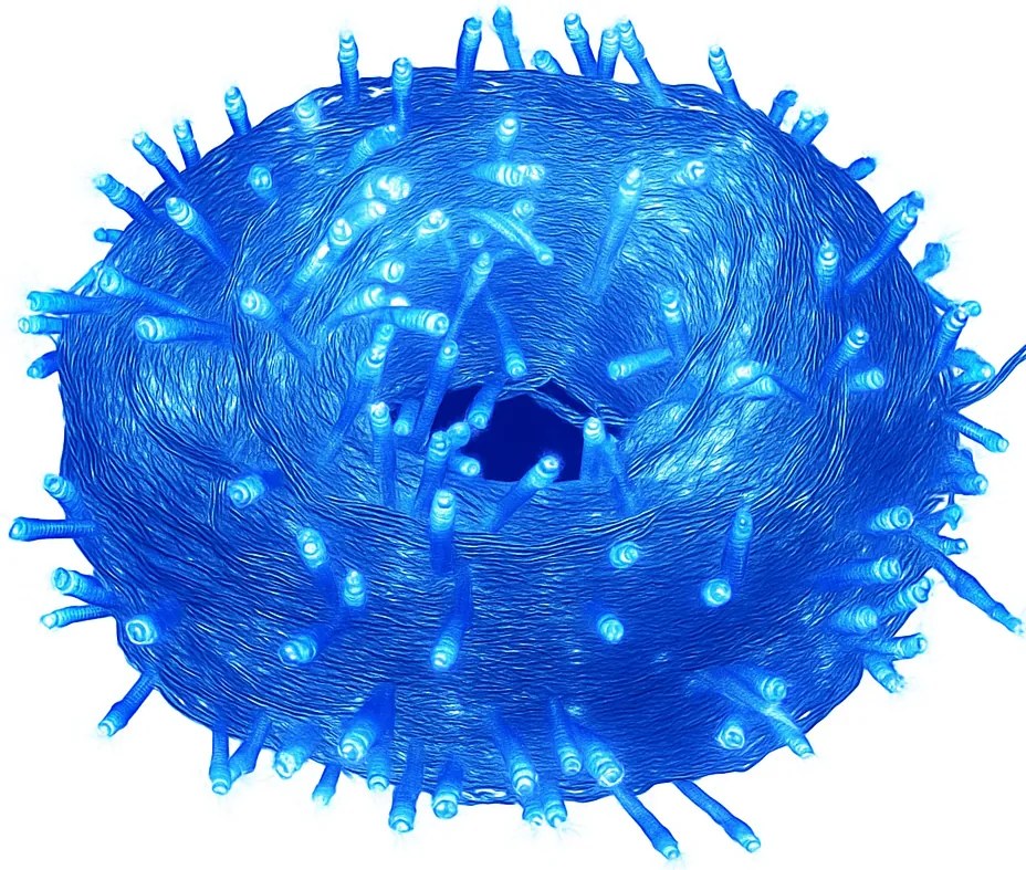Vánoční světýlka LED záclona FLASH modrá 500 LED