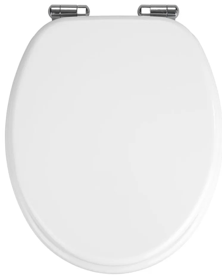 WENKO 22885100-WC sedátko URBIO 36x42,5 cm bílá/stříbrná 22885100