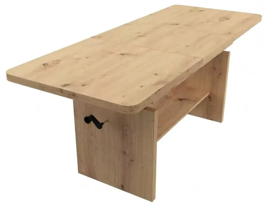 Konferenční stolek JANEK 2v1 | rozkládací 116-156 cm | artisan