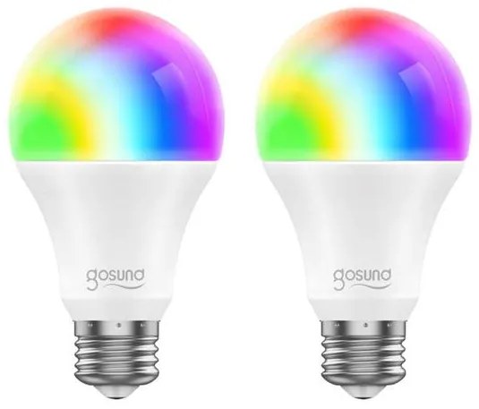 Smart LED žárovka E27 8W RGB GOSUND WB4 WiFi Tuya sada 2ks