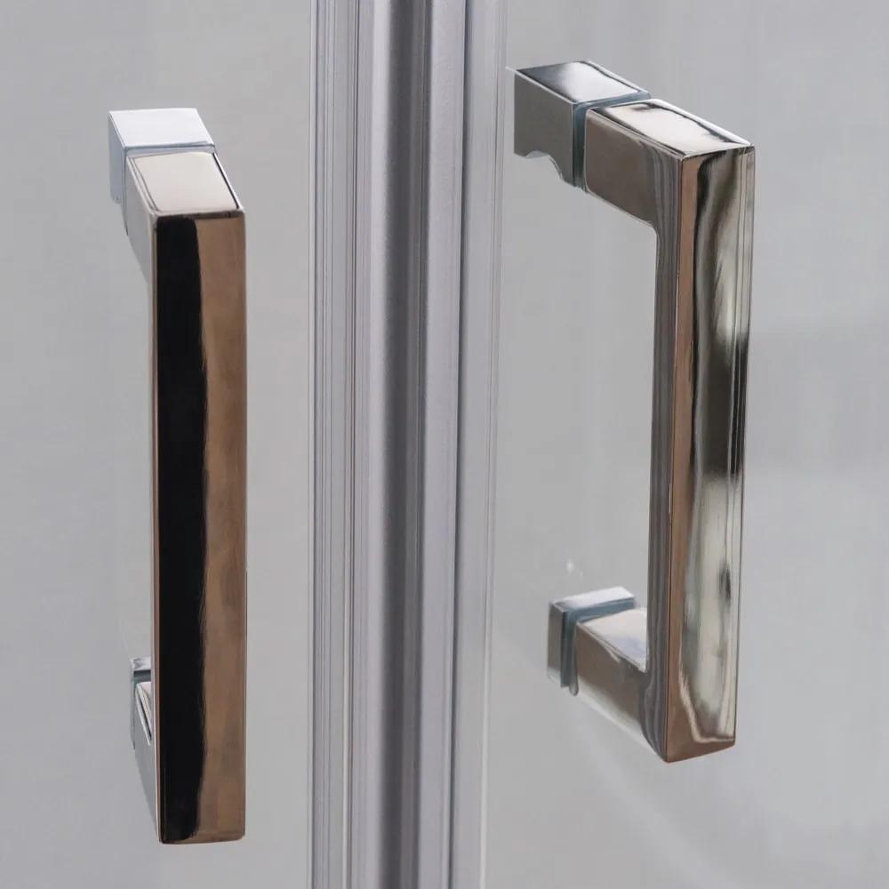 Sprchové dveře posuvné LLD4 v kombinaci s pevnou stěnou LLB Transparent Brillant LLD4/1500+LLB/750 1500 750 LLD4/1500_LLB/750_br_tr