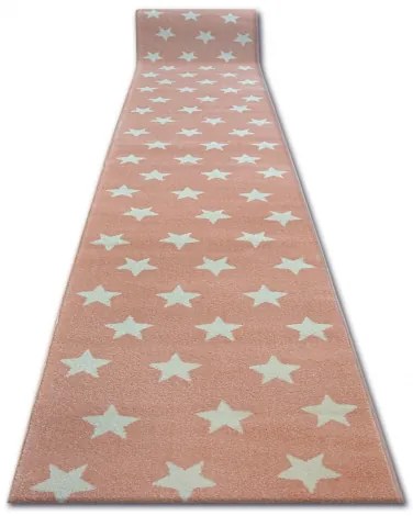 Balta  Běhoun SKETCH - FA68 Hvězdy růžový krémový metráž 100