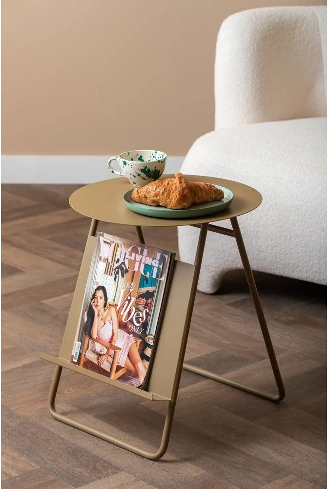 Kovový kulatý odkládací stolek ø 40 cm Esencia – Leitmotiv