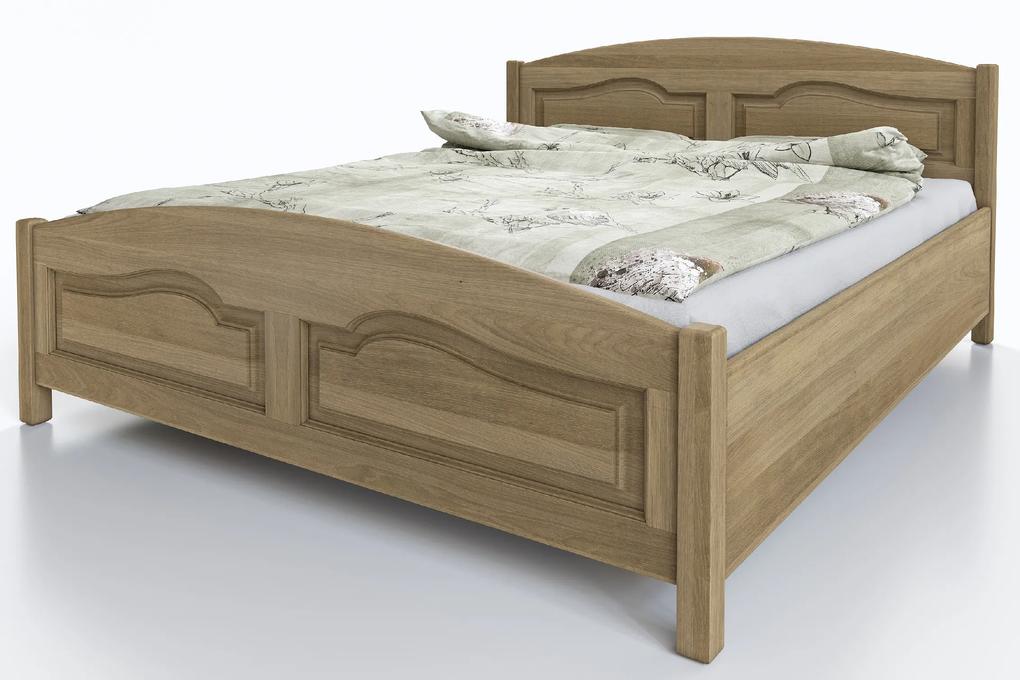 Vlastní výroba Dubová postel Vanesa s úložným prostorem