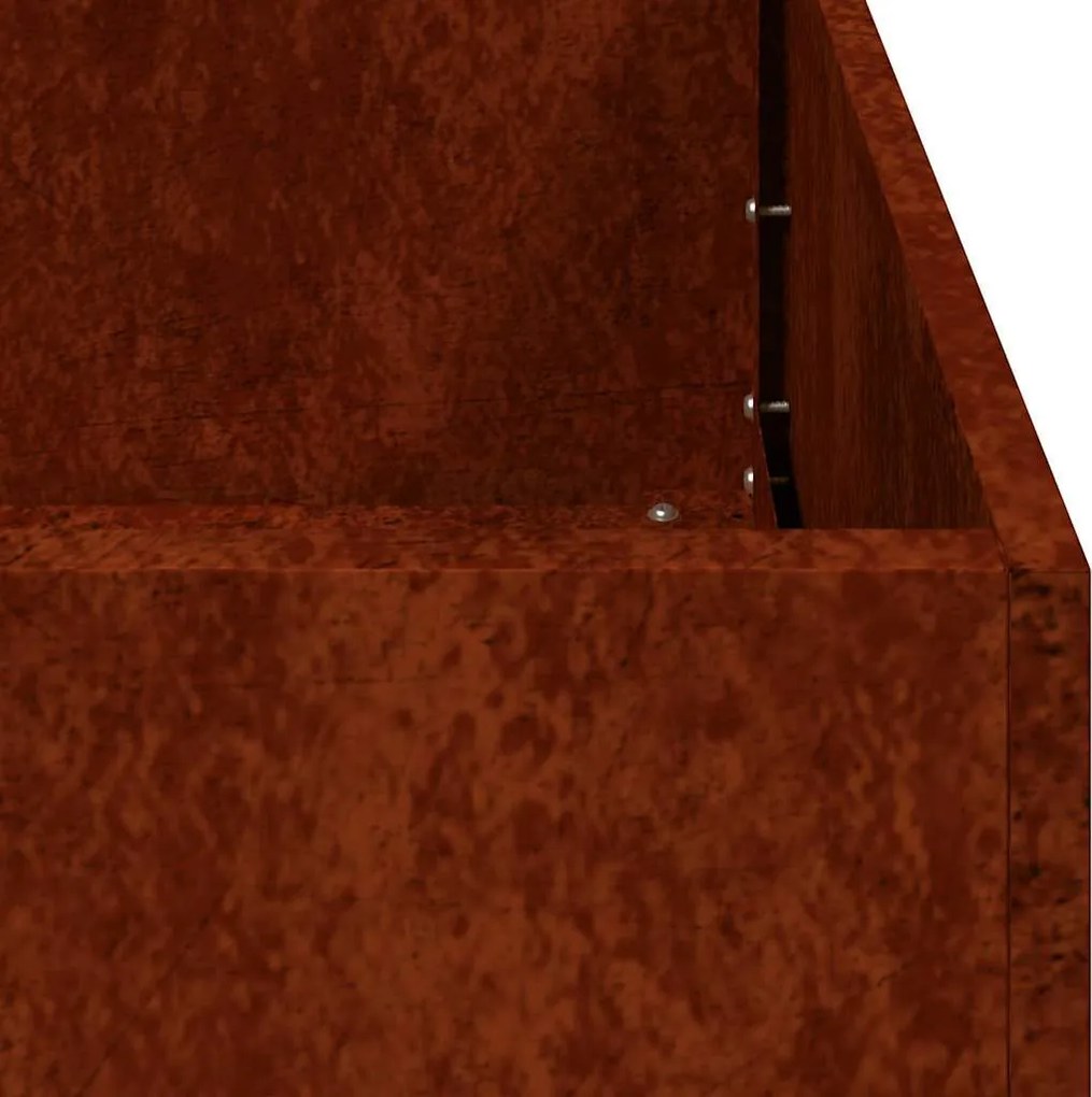 vidaXL Truhlík rezavá 120x40x80 cm [860721] Barva: Pozinkovaná ocel