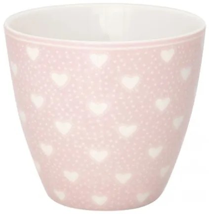 GreenGate Porcelánový hrnek na latté Penny Pale Pink - 300ml