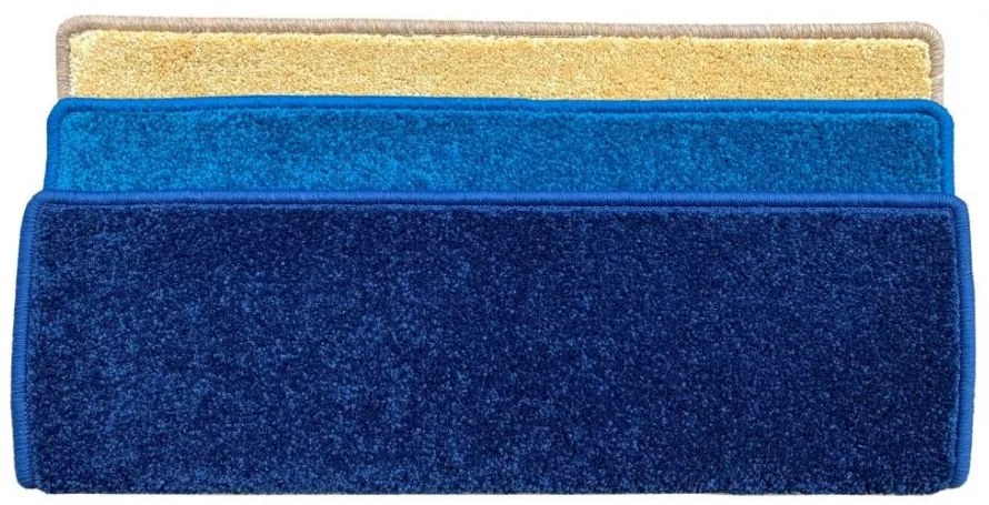 Nášlapy na schody Eton Lux (půlkruh-obdélník) Eton Lux tmavě modrý 24 x 65 cm půlkruh - SLEVA