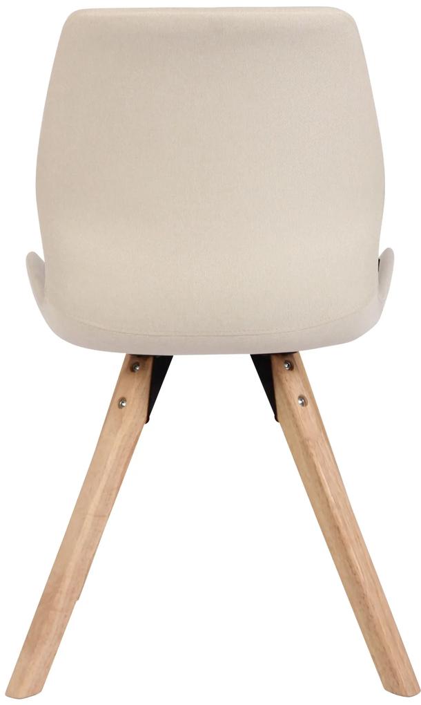 Jídelní židle Carnforth - 4 ks - látkové čalounění | krémové