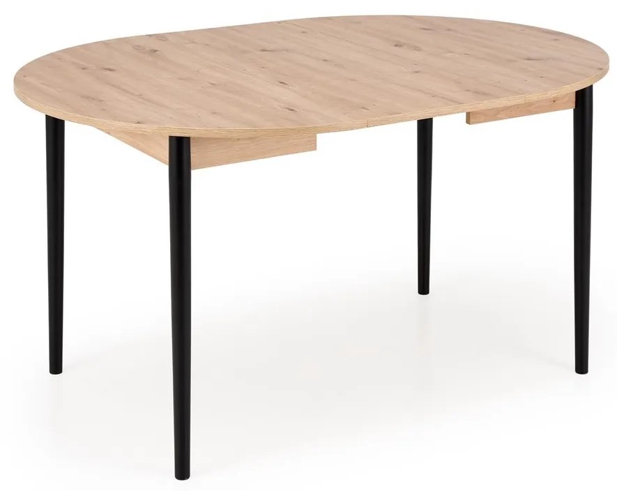 Rozkládací jídelní stůl Pivot 102/141 cm dub artisan/černý buk