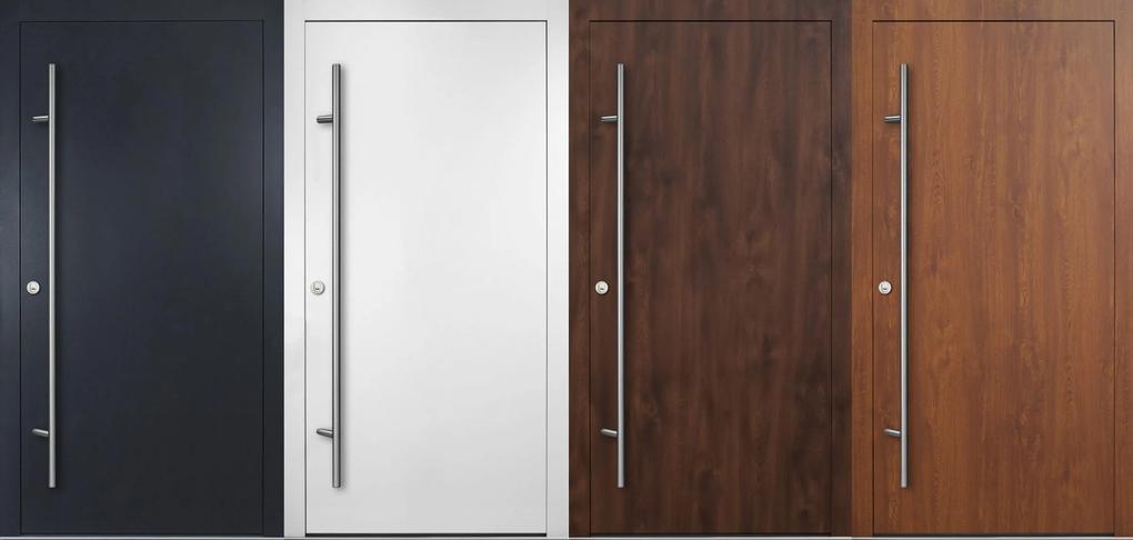 FM Turen - Feldmann & Mayer Vchodové dveře s ocelovým opláštěním FM Turen model DS00 Orientace dveří: Pravé, otevírání dovnitř, Dekor: Bílá, Standardní rozměr dveří včetně rámu: 88 cm x 208 cm - vnější rozměr rámu