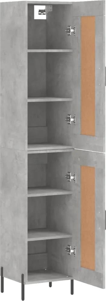 vidaXL Skříň highboard 34,5 x 34 x 180 cm kompozitní dřevo [3200461] Barva: hnědý dub