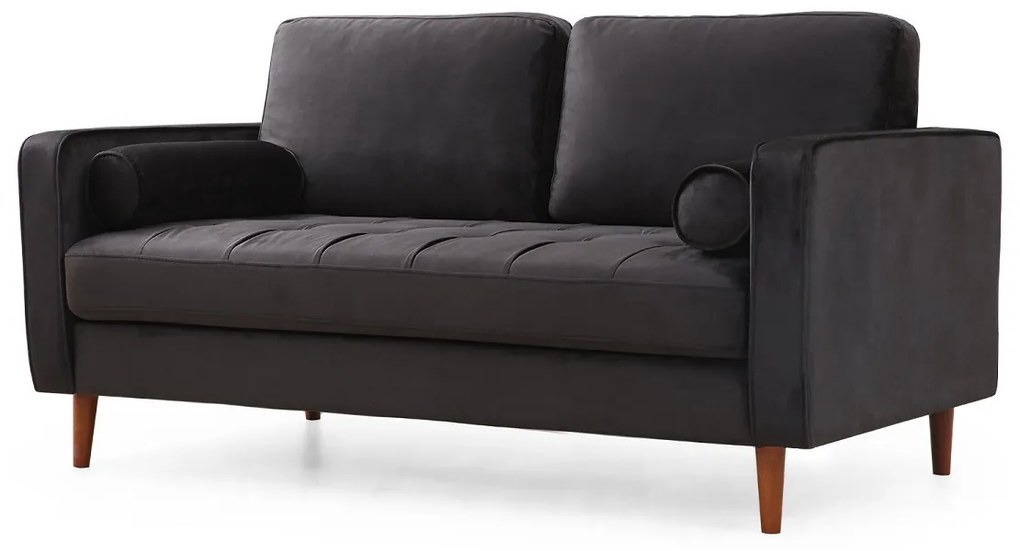 Designová sedačka Jarmaine 175 cm černá
