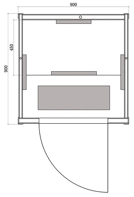 BPS-koupelny Infrasauna Relax  105x90, 1-2 osoby