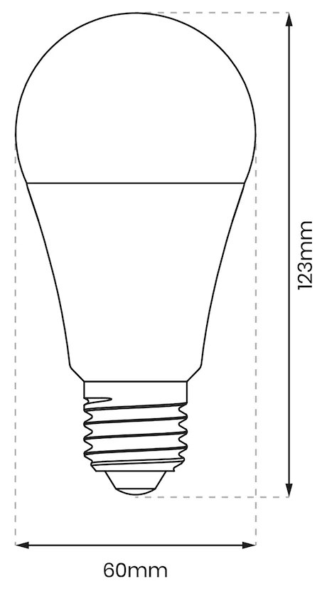 LED žárovka E27 studená 6000k 15w 1500 lm